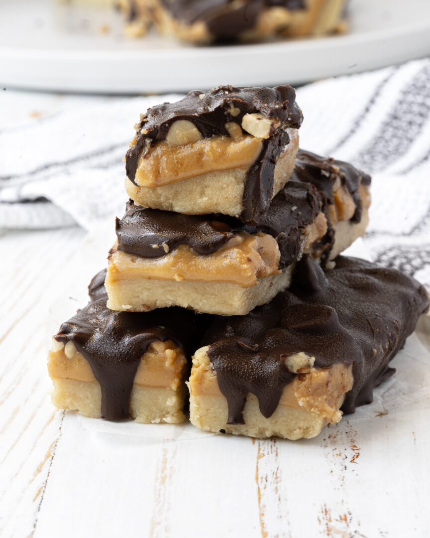 Raw Snickers Slice (or Bars) - Gluten-Free & Vegan