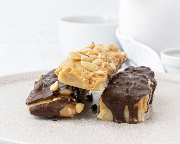 Raw Snickers Slice (or Bars) - Gluten-Free & Vegan