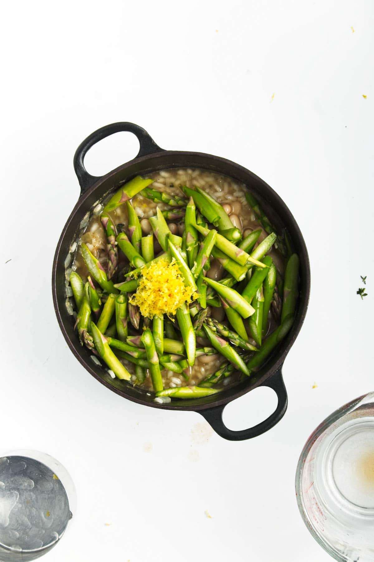 Creamy Quick Asparagus and White Bean Risotto Recipe