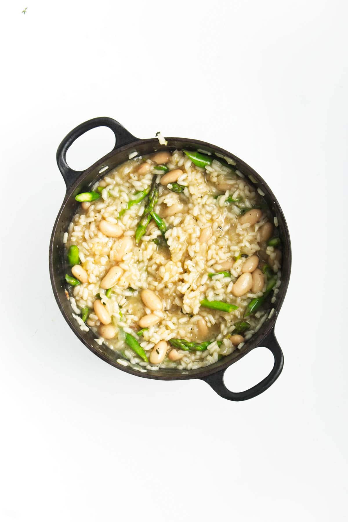 Creamy Quick Asparagus and White Bean Risotto Recipe