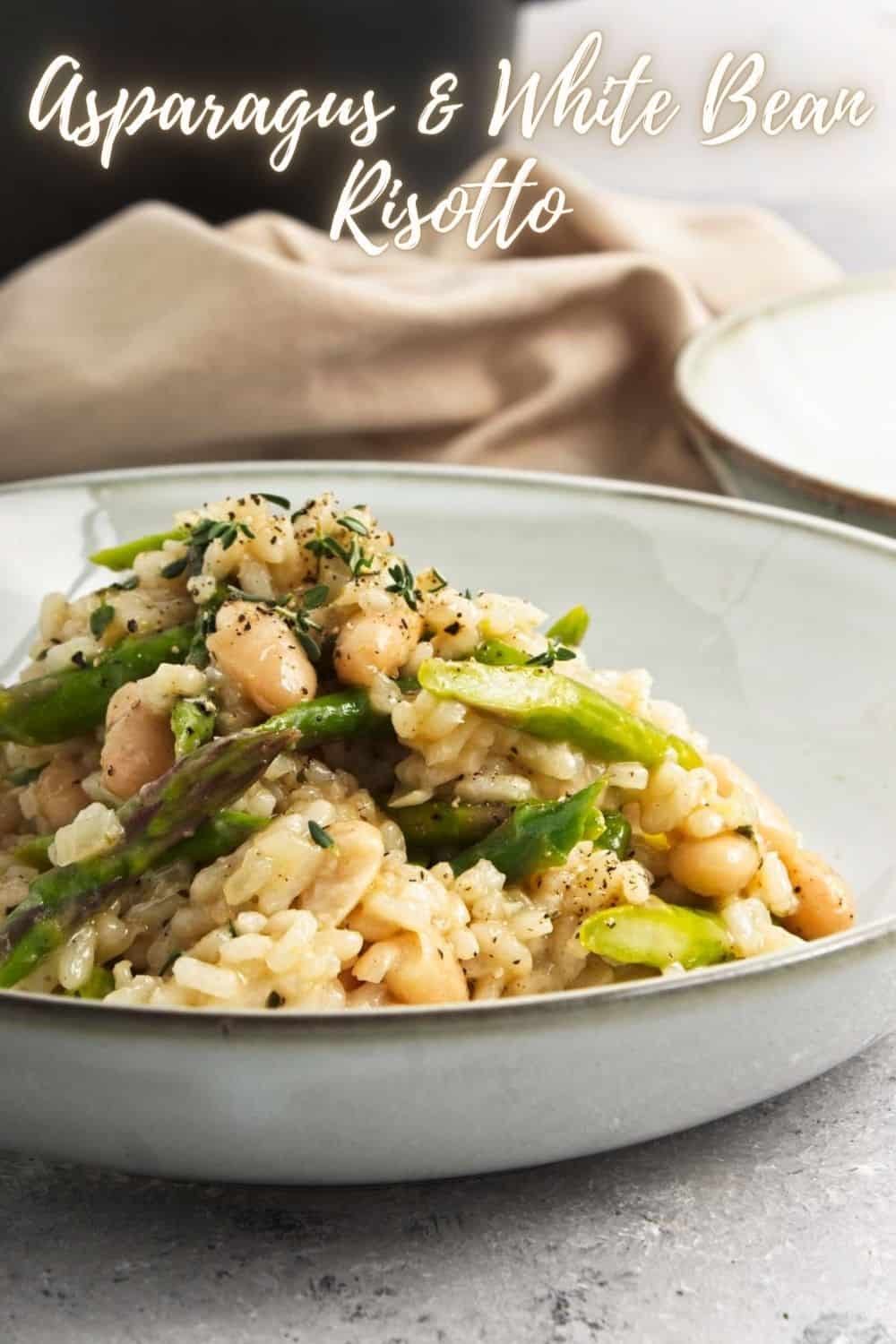 Creamy Quick Asparagus and White Bean Risotto Recipe
