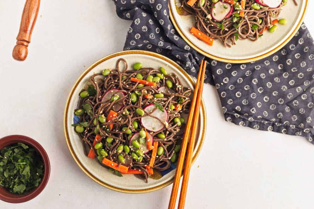 Easy Sesame Soba Noodles Recipe - Two City Vegans