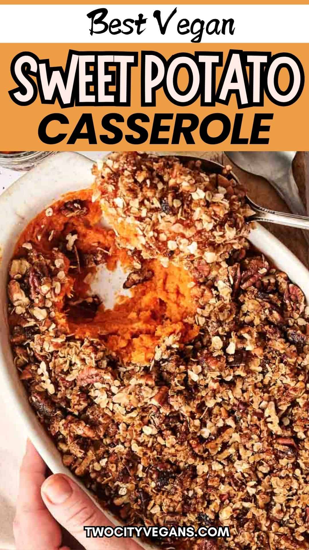 Easy Vegan Sweet Potato Casserole Recipe - Two City Vegans