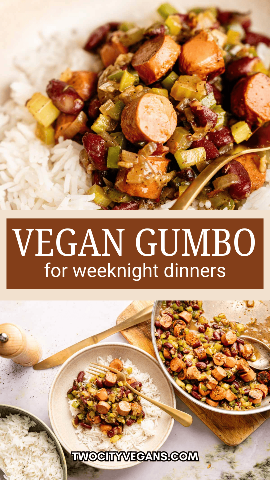 Easy Homemade Vegan Gumbo Recipe - Two City Vegans